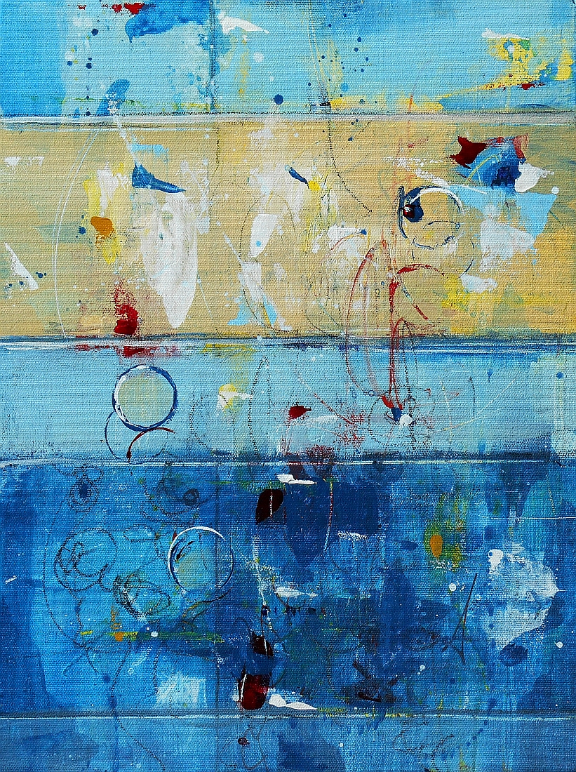 Dusty Moon – Contemporary Abstract Art by Cynthia Ligeros