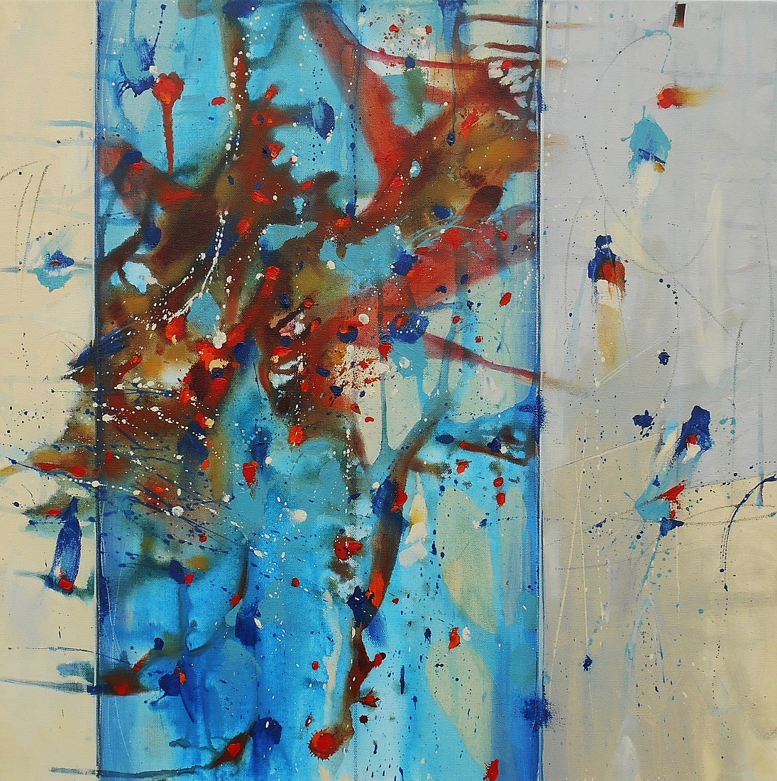 The Space Between The Stars – Contemporary Abstract Art by Cynthia Ligeros