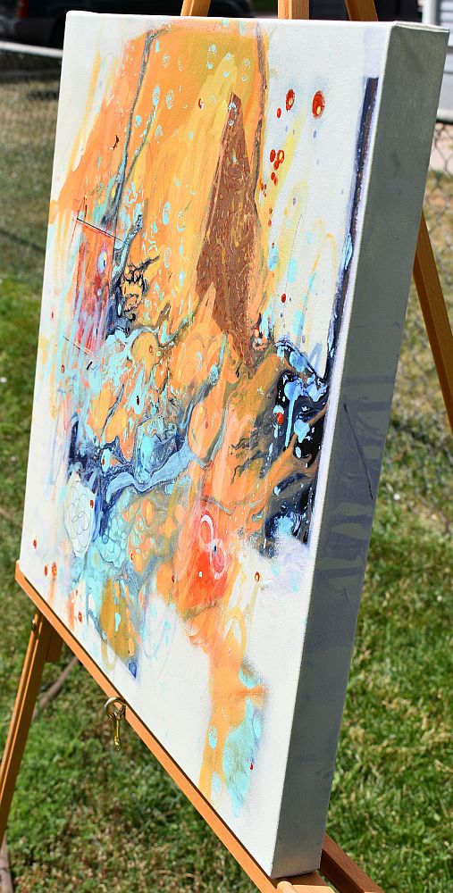 Heart of Compassion – Contemporary Abstract Art by Cynthia Ligeros